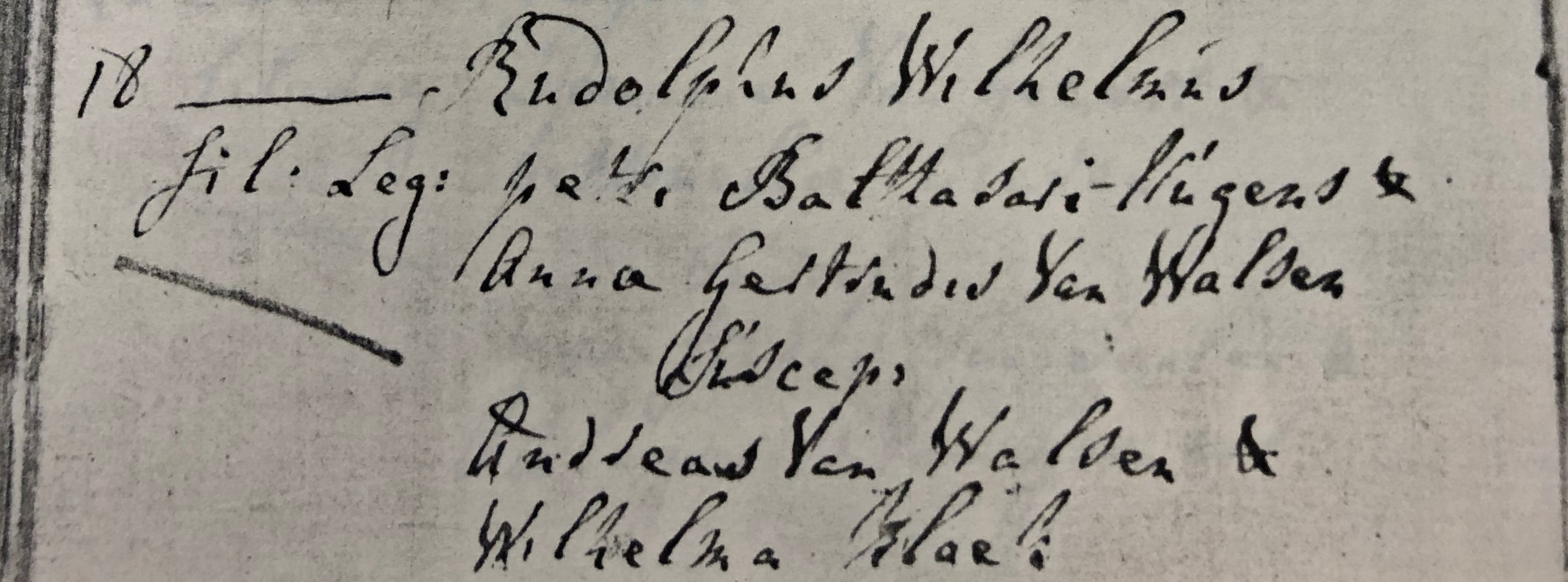 transcriptie bijschrijving in doopboek | Wat staat daer?